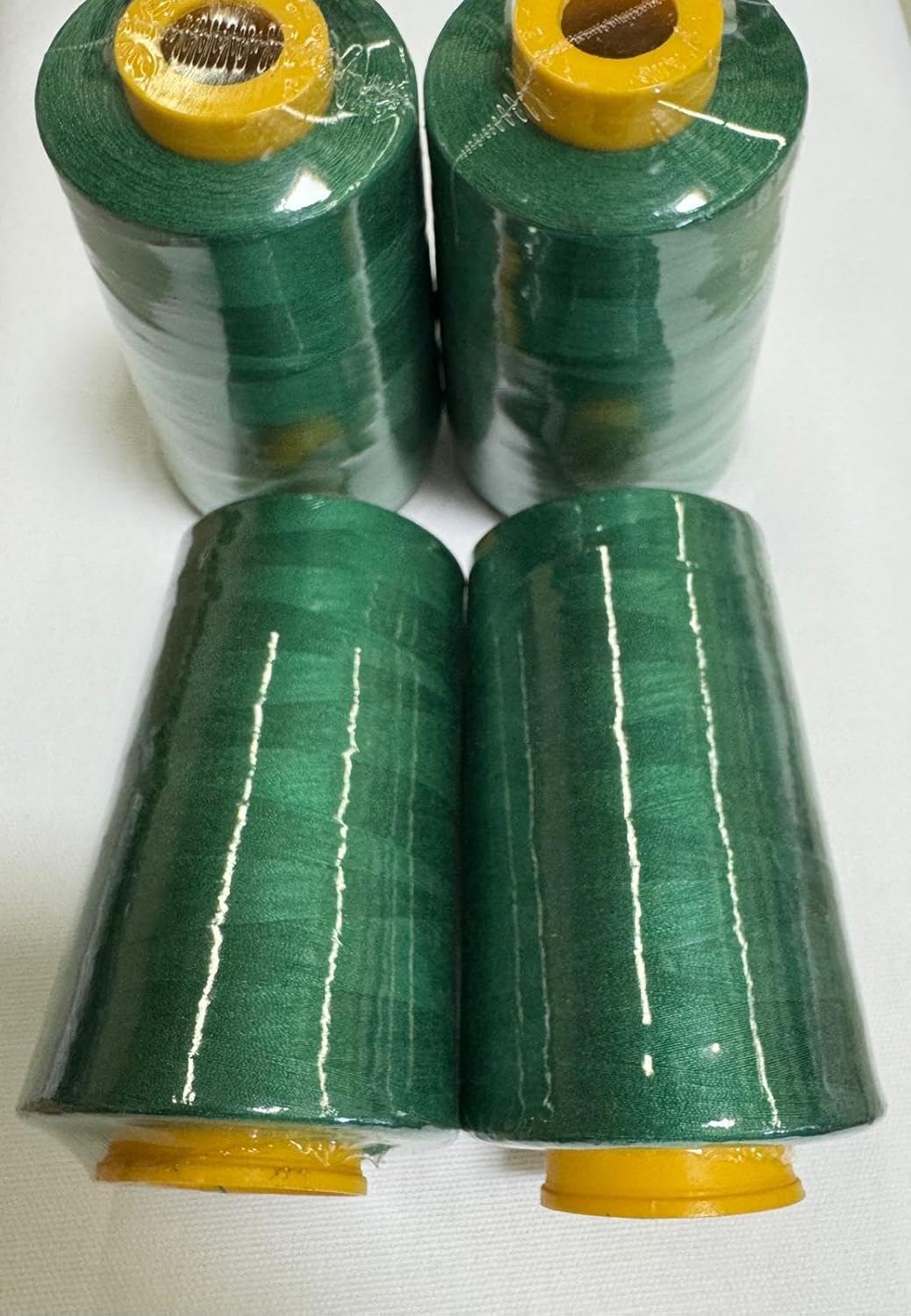 100% Polyester Threads – 4 Pack of 6000 Yard Each Spools – Kelly Green ...