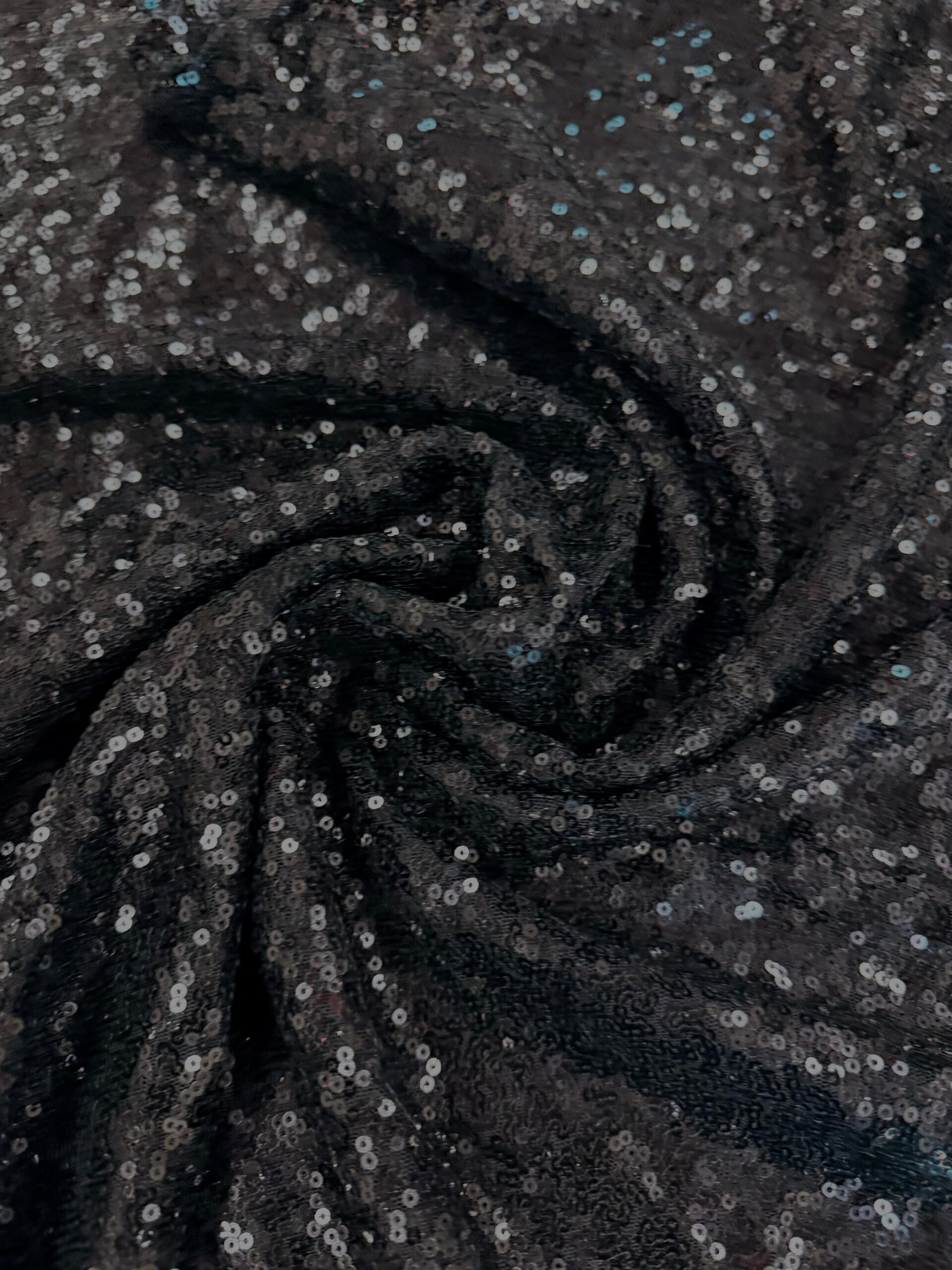 60″ Wide Sparkly Glitz Mini Mesh Sequins Beaded Fabric – Black – Sedona ...